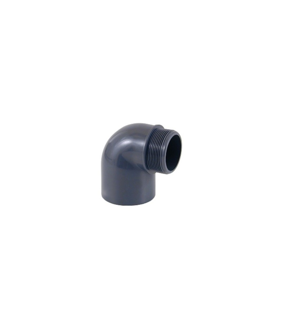 Coude mixte angle 90° pvc pression 63-2" sur Piscineo.com